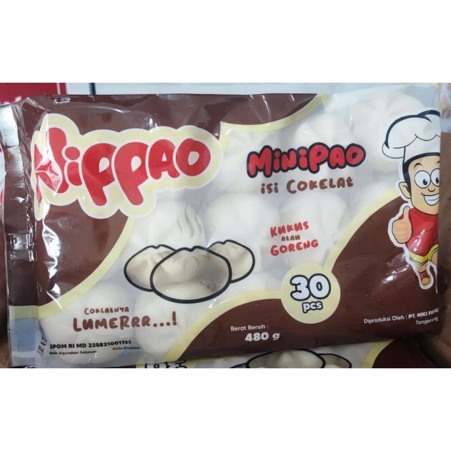 Jual Nippao bakpao mipao mini bapao coklat isi 30 uenak bestie | Shopee ...