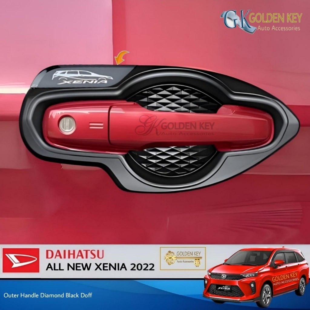 Jual Outer Handle All New Xenia 2022 Mangkok Pintu Diamond Black Doff | Shopee Indonesia