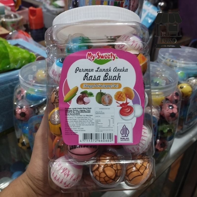 Jual Permen Lunak Bulat / Permen Jelly Toples Isi 50 | Shopee Indonesia