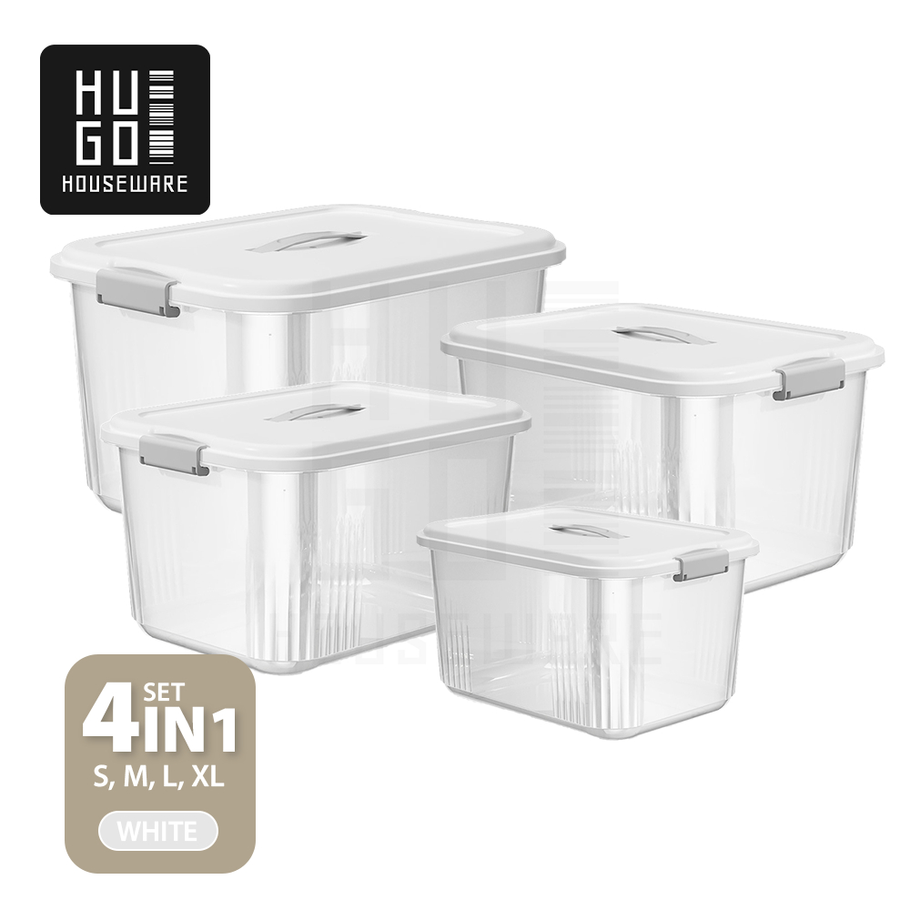 Jual HUGO Container Box Set 4 Pcs Storage Box Organizer Tempat ...