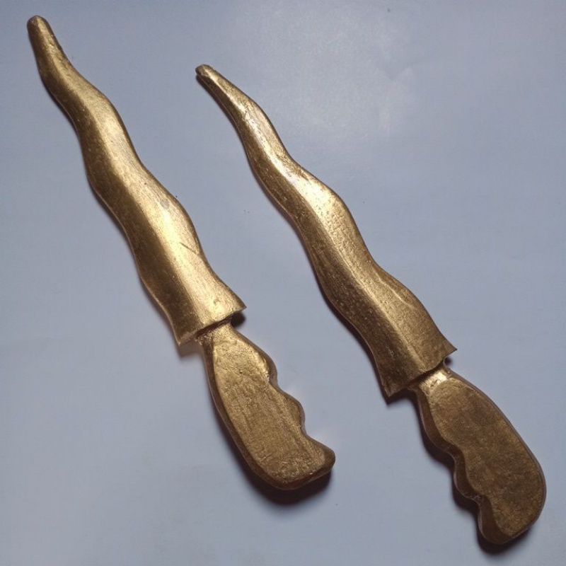 Jual Keris Kayu Miniatur Mainan Peragaan Latihan Silat Beladiri - Keris ...