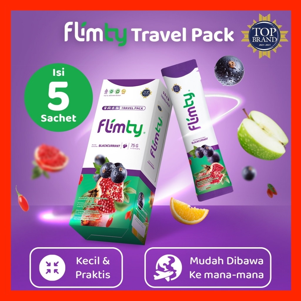 Jual Flimty Fiber TRAVEL PACK Diet Detox Pelangsing Obat kurus Flimeal ...