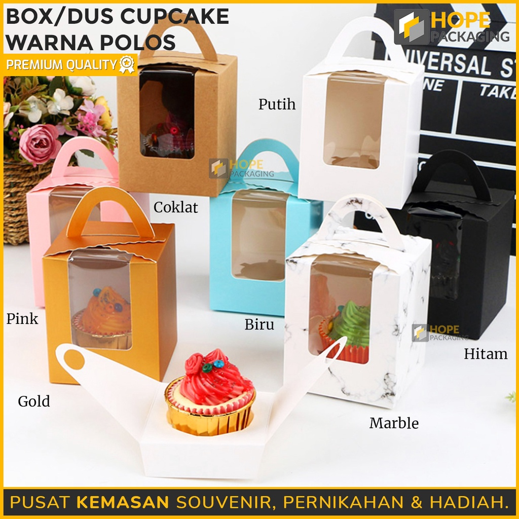 Jual Single Muffin Box Cupcake / Dus Souvenir Snack Permen / Box ...