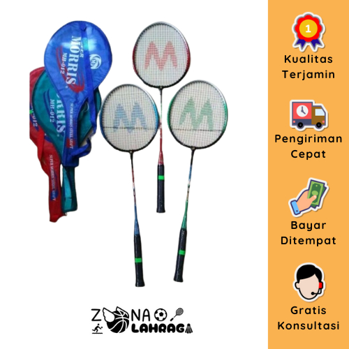 Jual RAKET BADMINTON MORRIS FRAME TEBAL BESAR MURAH FREE TAS 3/4 ...