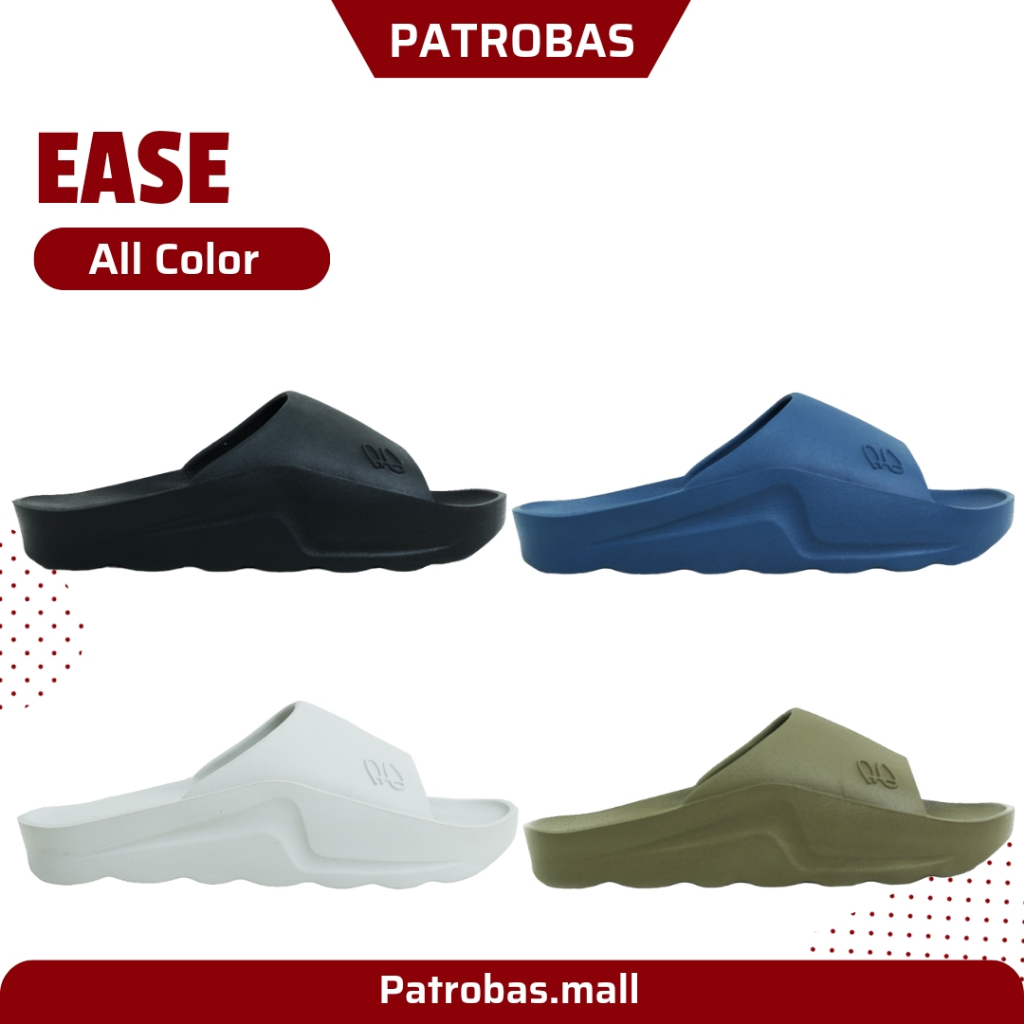 Jual Sandal Patrobas Ease Black Beryl Army Ivory Original Sendal Karet ...