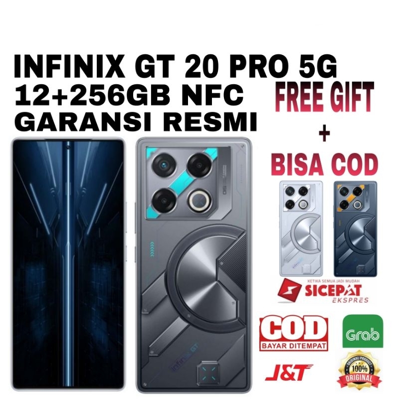 Jual Infinix GT 20 PRO 12+12/256 GB 5G NFC Garansi Resmi | Shopee Indonesia