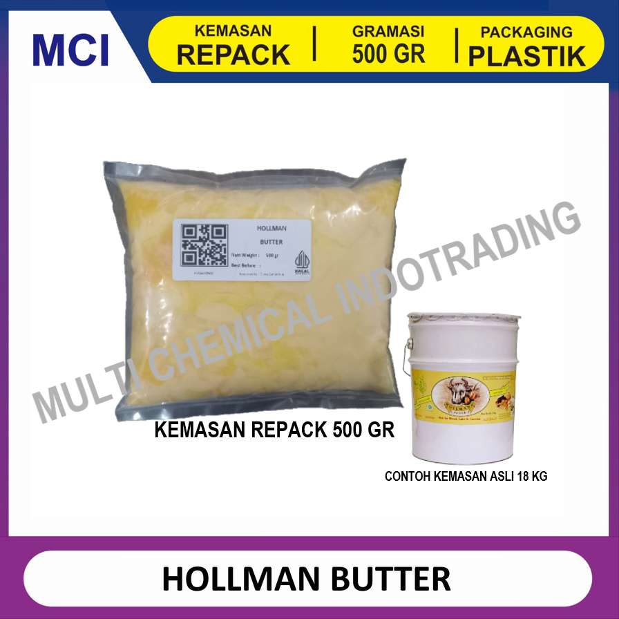 Jual HOLLMAN BUTTER REPACK 500 GR | Shopee Indonesia