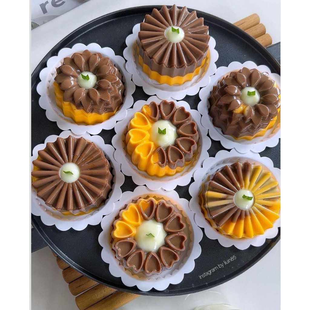 Jual ECER Loyang Agar Mini Impot Tebal MIX - Cetakan Agar Jelly Puding ...