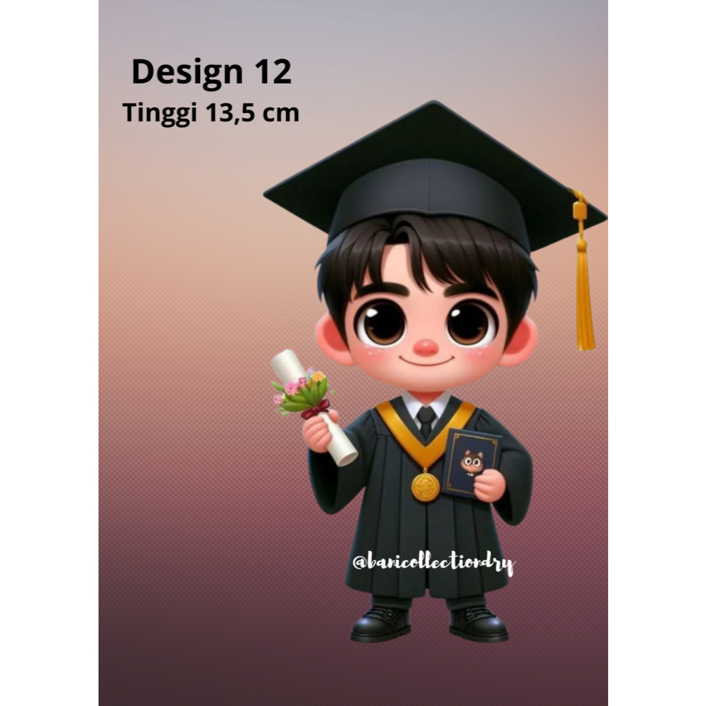 Jual TOPPER WISUDA PART2 (COWOK) | Shopee Indonesia