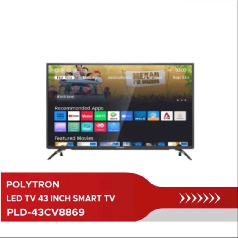 Jual TV LED POLYTRON SMART TV 43 INCH 43 CV 8869 | Shopee Indonesia