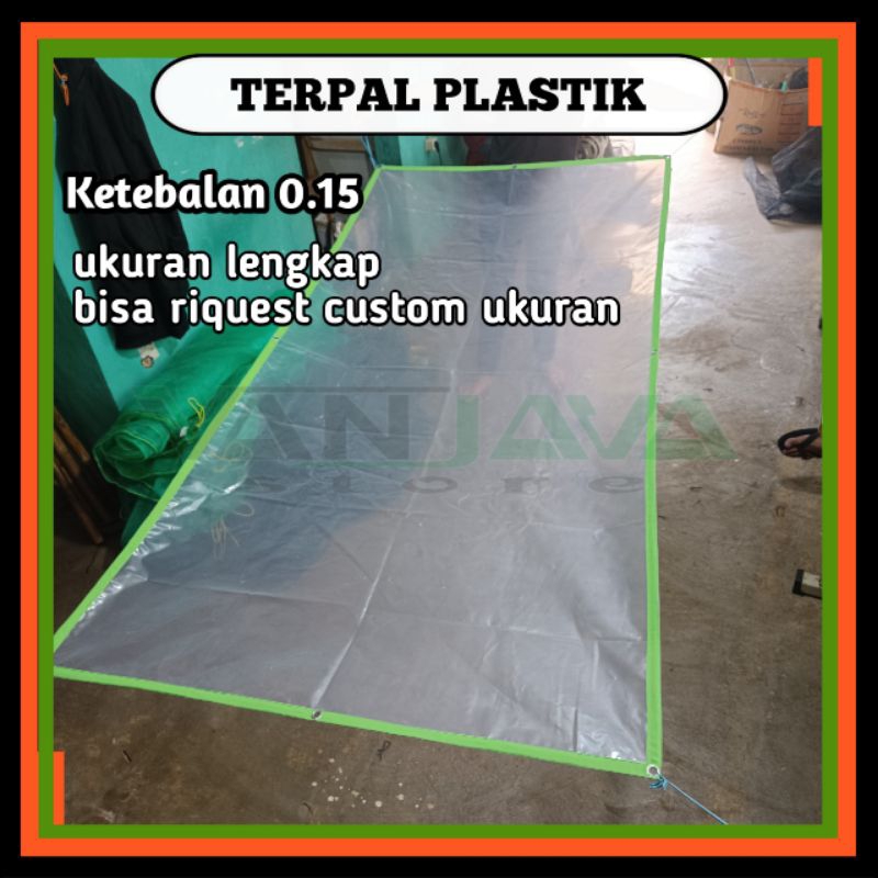 Jual Terpal plastik uv bening transparan tebal 0.15 plastik green house ...