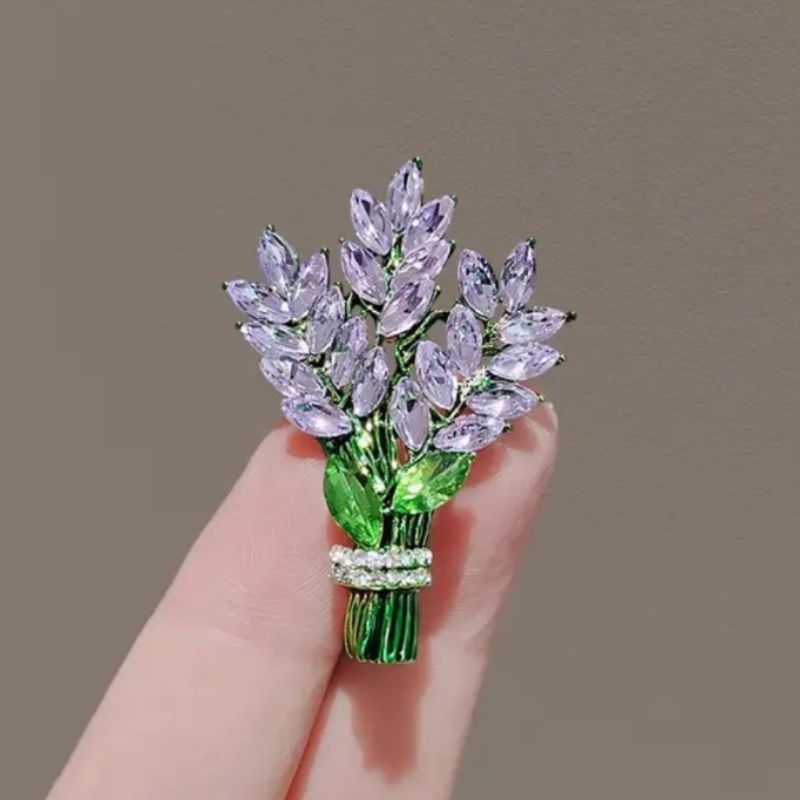Jual Lavender Mini Bouquet Exclusive Premium Brooch / Bros Bunga Ungu ...