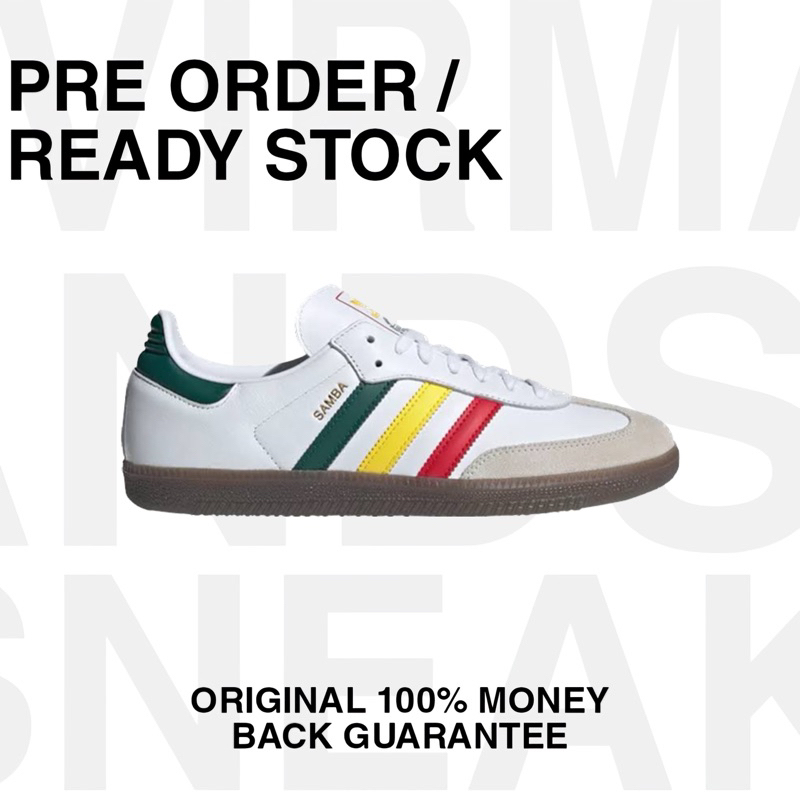 Jual Adidas Samba OG Red Yellow Green [ Mens ] Original 100% Sneakers ...