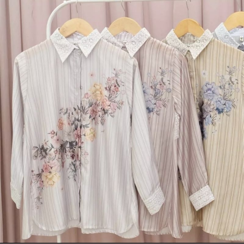 Jual Dandelion Delarosa Signature Blouse By Vanilla Hijab (Shopee Video ...