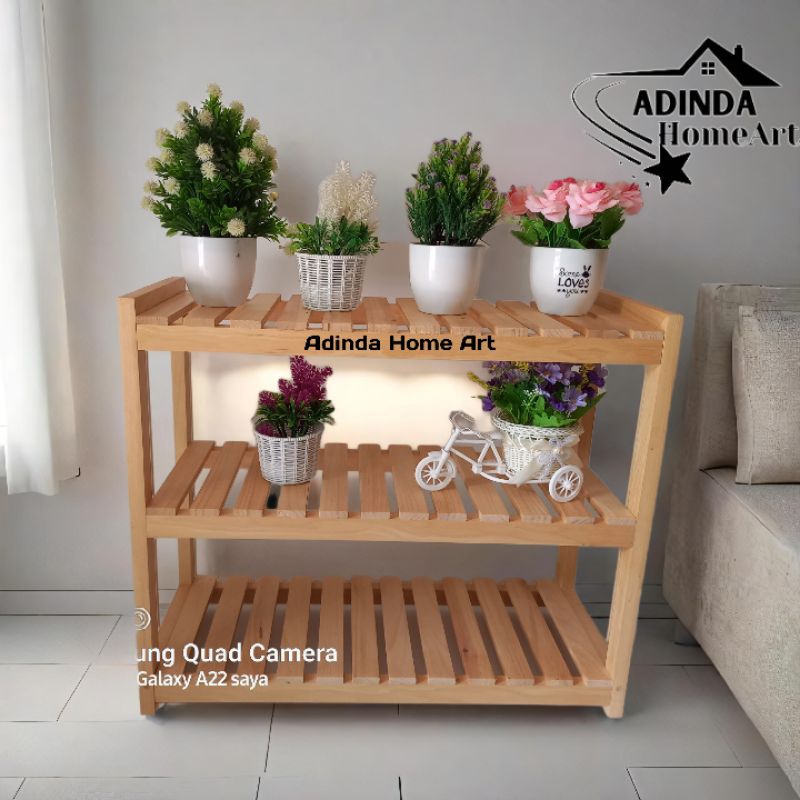 Jual Wooden Shelf 3 Susun || Rak Kayu Serbaguna || Rak Display || Kayu ...
