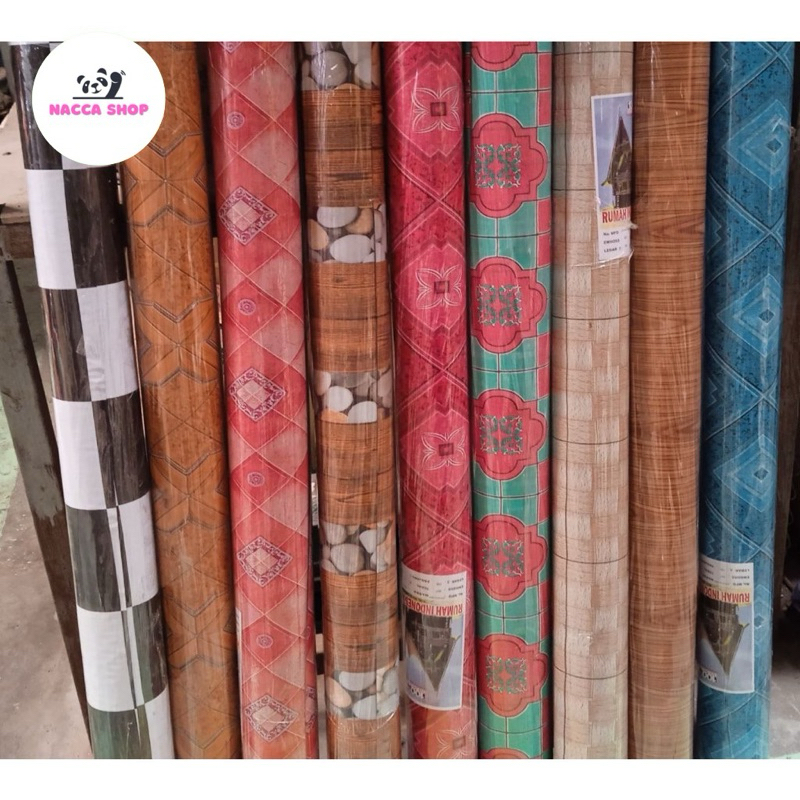 Jual Karpet Lantai Plastik Meteran Vinyl Alas Taplak Meja Tikar Lantai ...