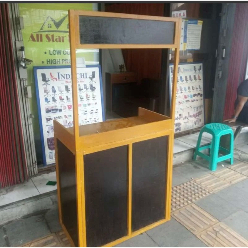 Jual Booth Stelling Jualan Gerobak Makanan Minuman Bekas pakai | Shopee ...