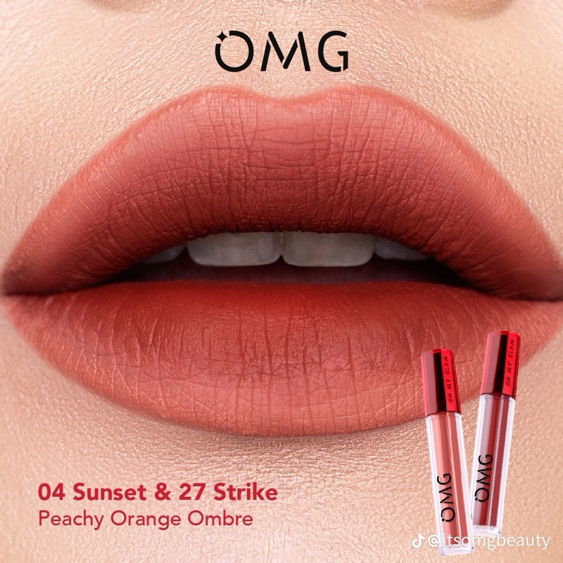 Jual Paket Ombre Lipcream OMG OH MY GLAM Matte Last Lip Cream (2 Pcs ...