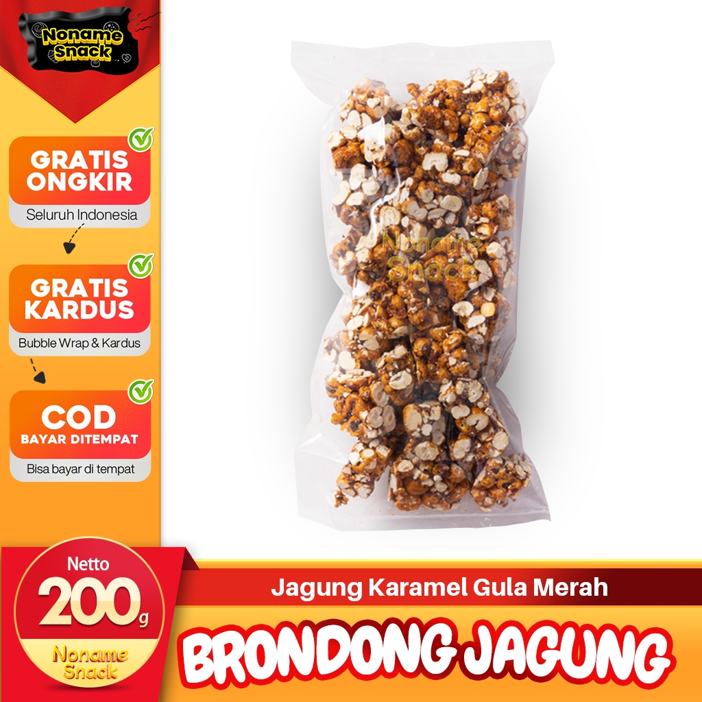 Jual NoName Snack - Popcorn Caramel Berondong Jagung Karamel Gula Merah ...