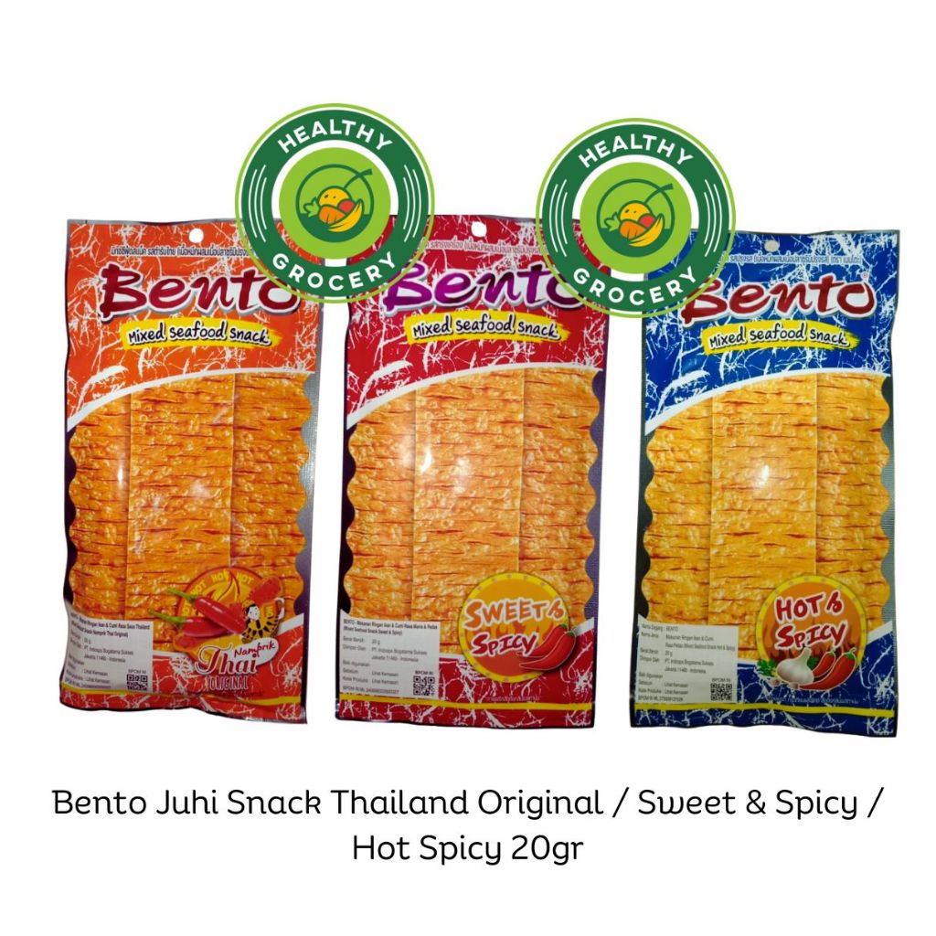 Jual Bento Juhi Snack Thailand 20gr ALL VARIAN Ready Stock | Shopee ...