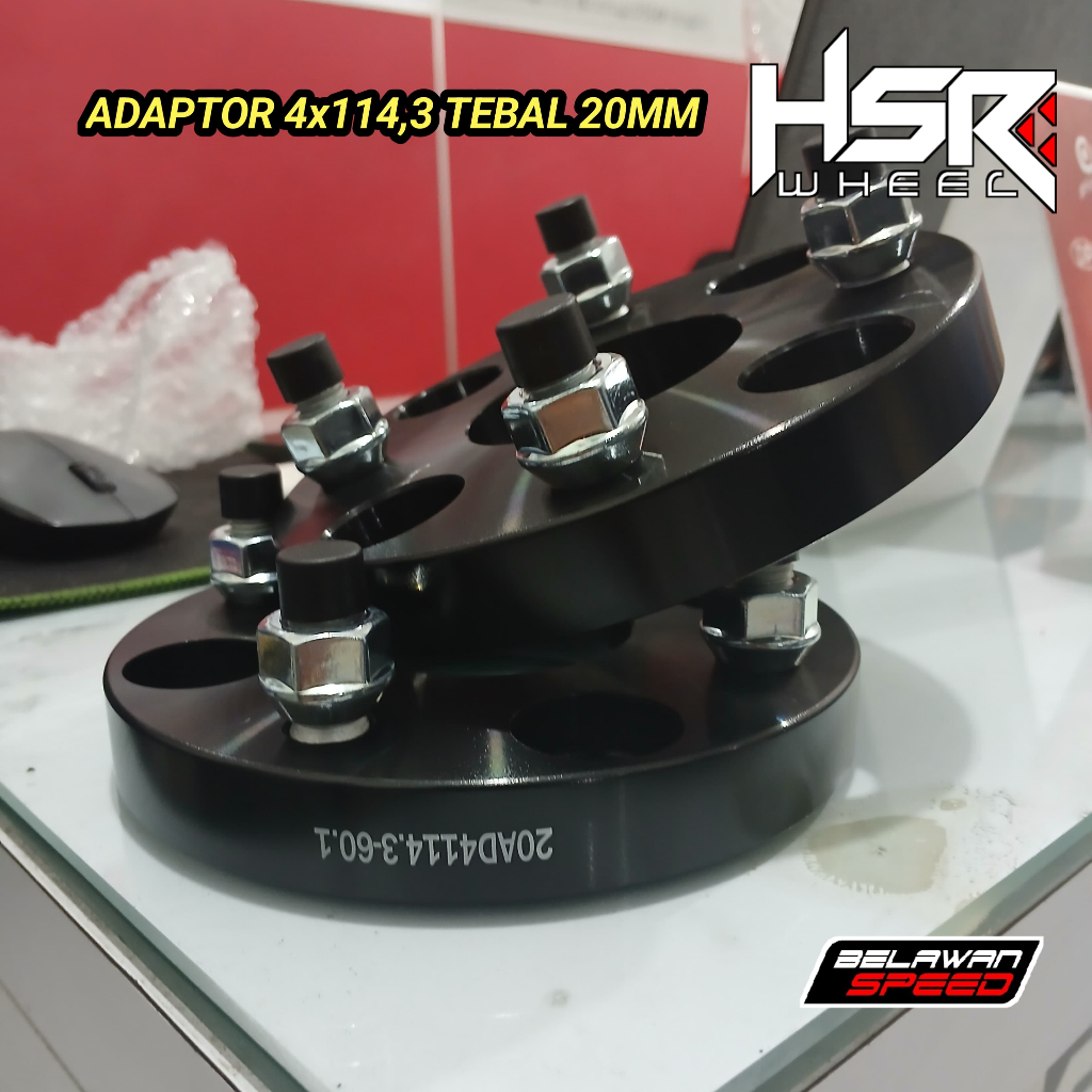 Jual ADAPTOR VELG MOBIL 4X114,3 CB 60,1 TEBAL 20mm MERK HSR untuk ...