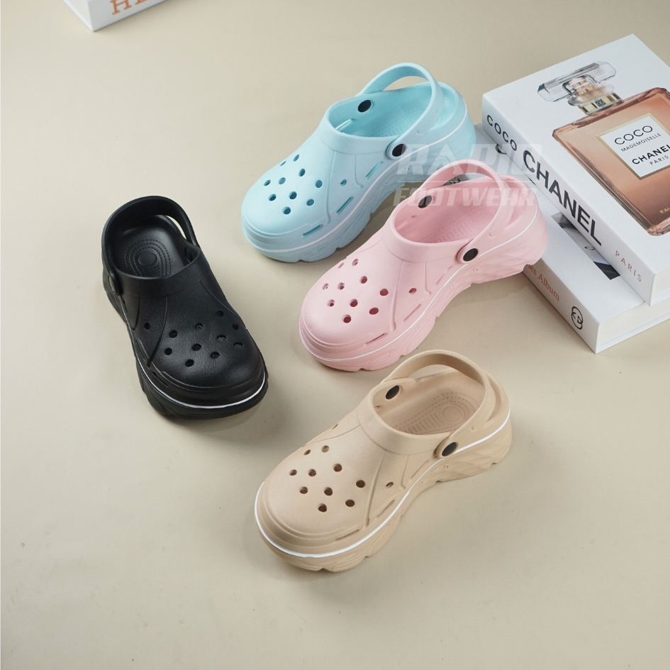 Jual sandal baim wedges model korea Doyoung tinggi sol 5cm size 36-41 ...