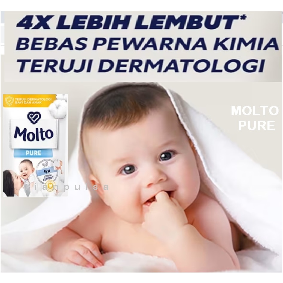 Jual Molto Pure Soft Gentle Pelembut Softener All in One Pelembut ...