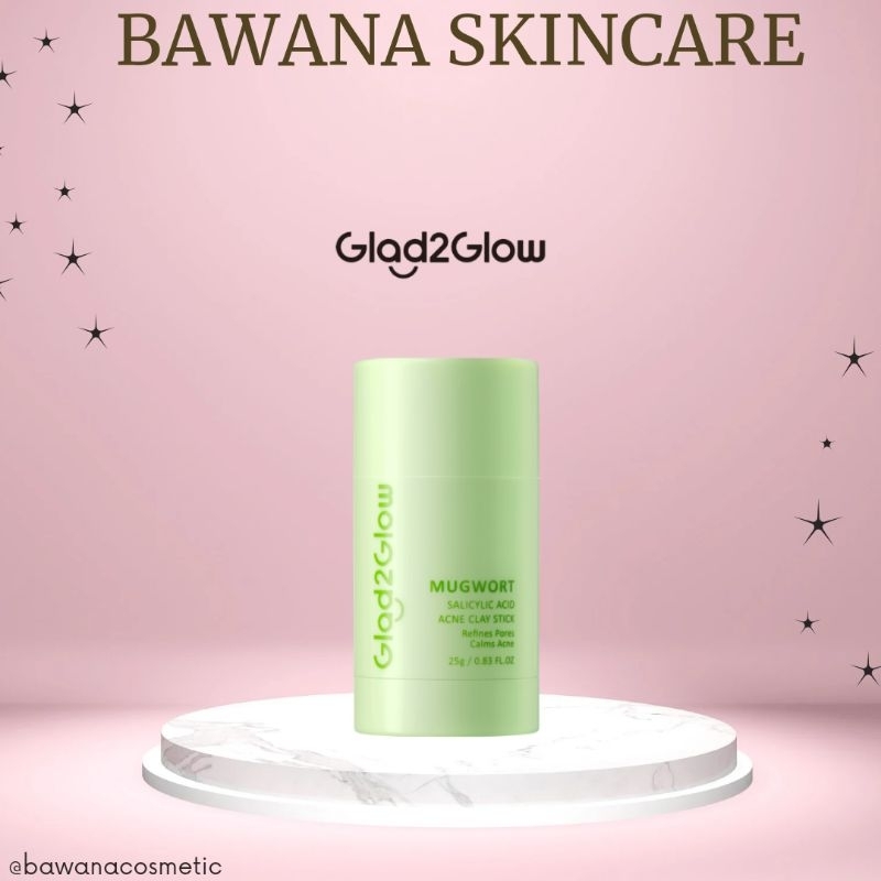 Jual Glad2Glow Mugwort Salicylic Acid Acne Clay Stick | Shopee Indonesia