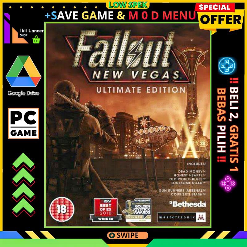 Jual Fallout New Vegas Ultimate Edition - PC LAPTOP GAMES - CARA ...