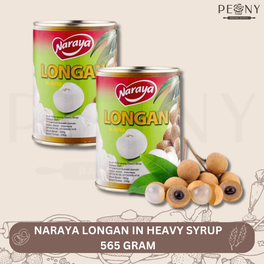 Jual NARAYA LONGAN IN HEAVY SYRUP 565 GRAM / BUAH KELENGKENG KALENG ...