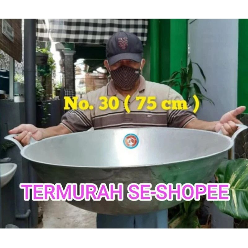 Jual Wajan kuali penggorengan jumbo besar termurah alumunium tebal no ...