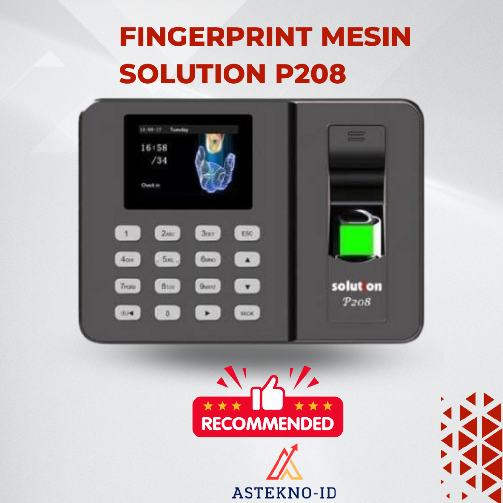 Jual Mesin Fingerprint Solution P208 Absensi Sidik Jari | Shopee Indonesia