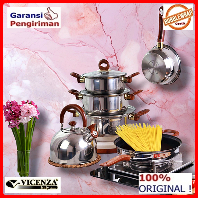 Jual Panci Vicenza Panci Set Vicenza Plus TekoPanci Set Panci Stainless ...