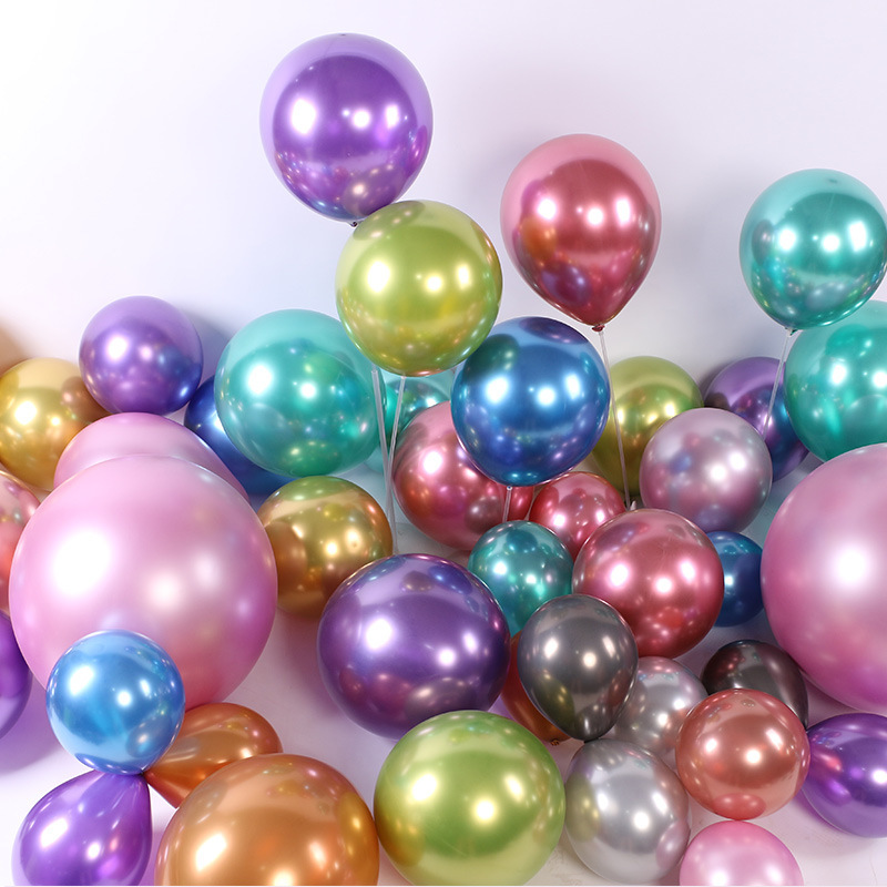 Jual Balon Latex Metalik Chrome/ 1 Pcs 12 Inch / Balon Karet / Balon ...