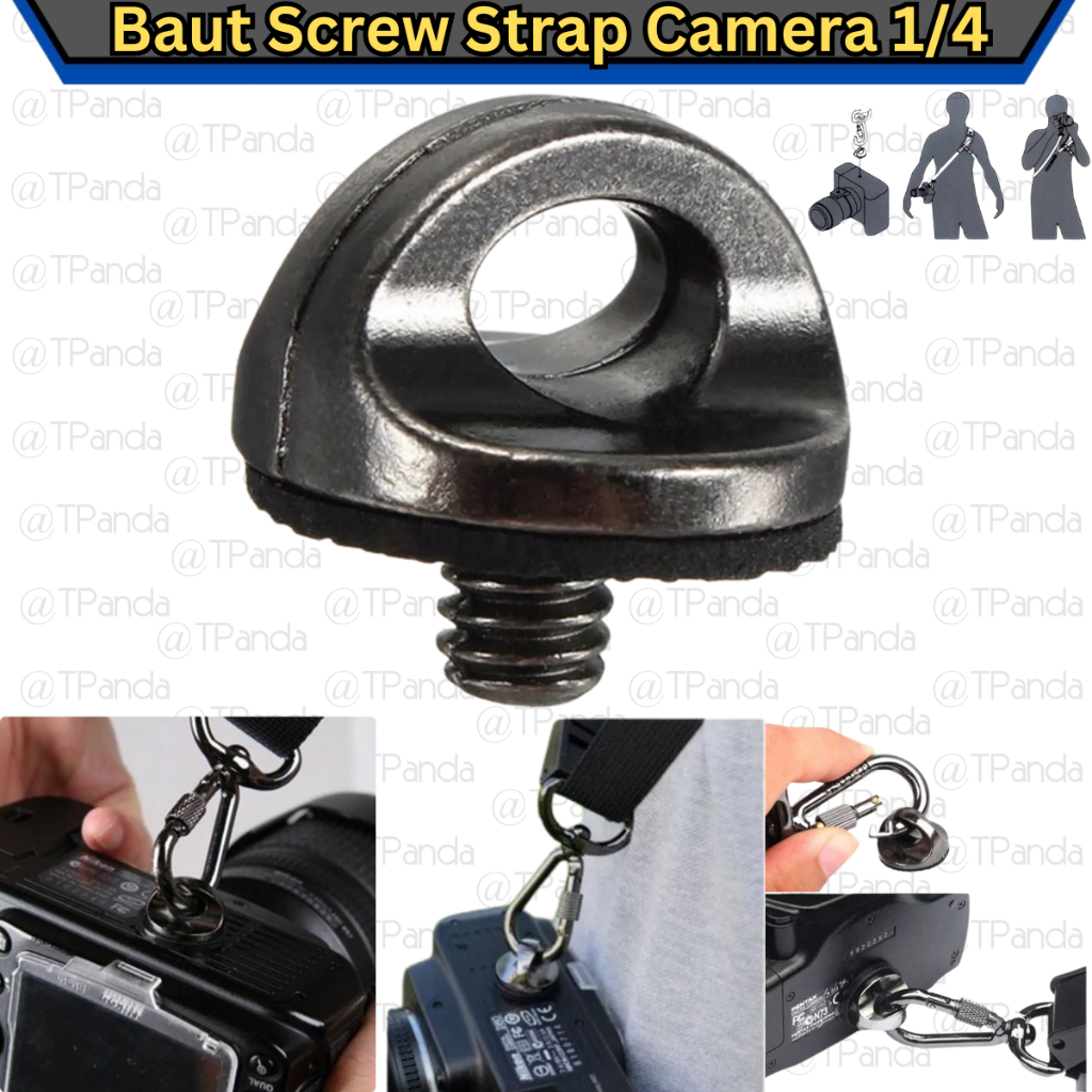Jual SEKRUP Baut Strap Camera 1/4 Screw, Adapter Ke Tali Strap Shoulder ...
