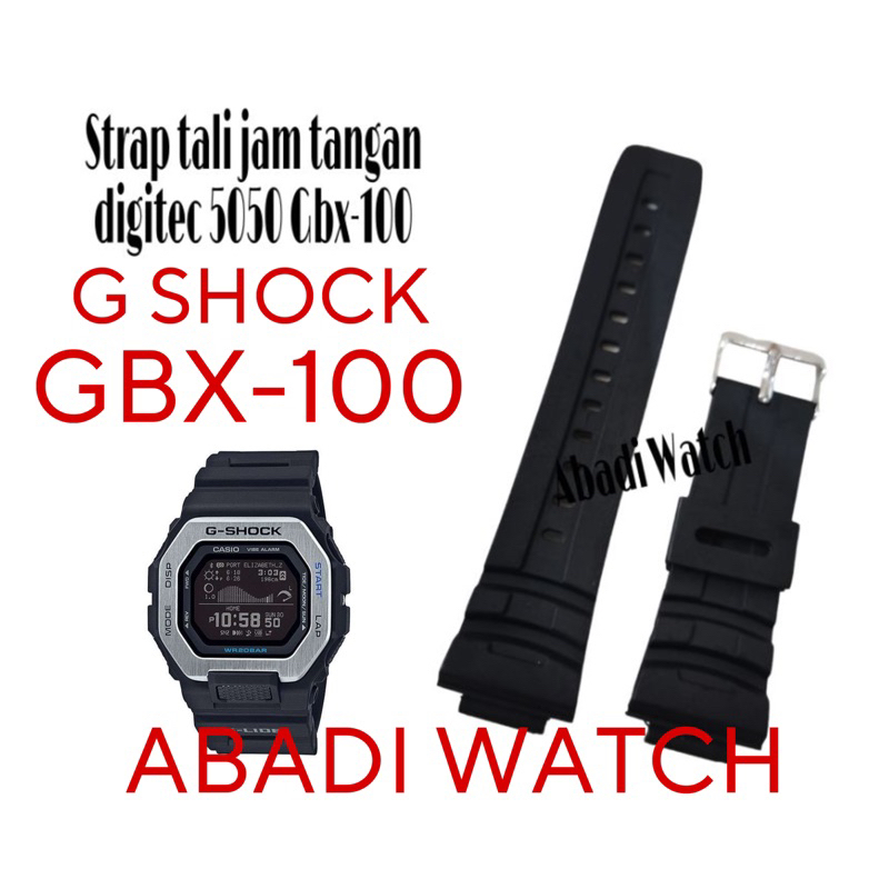 Jual TALI STRAP JAM GSHOCK GBX100 / GBX-100 / GBX 100 RUBBER STRAP JAM ...