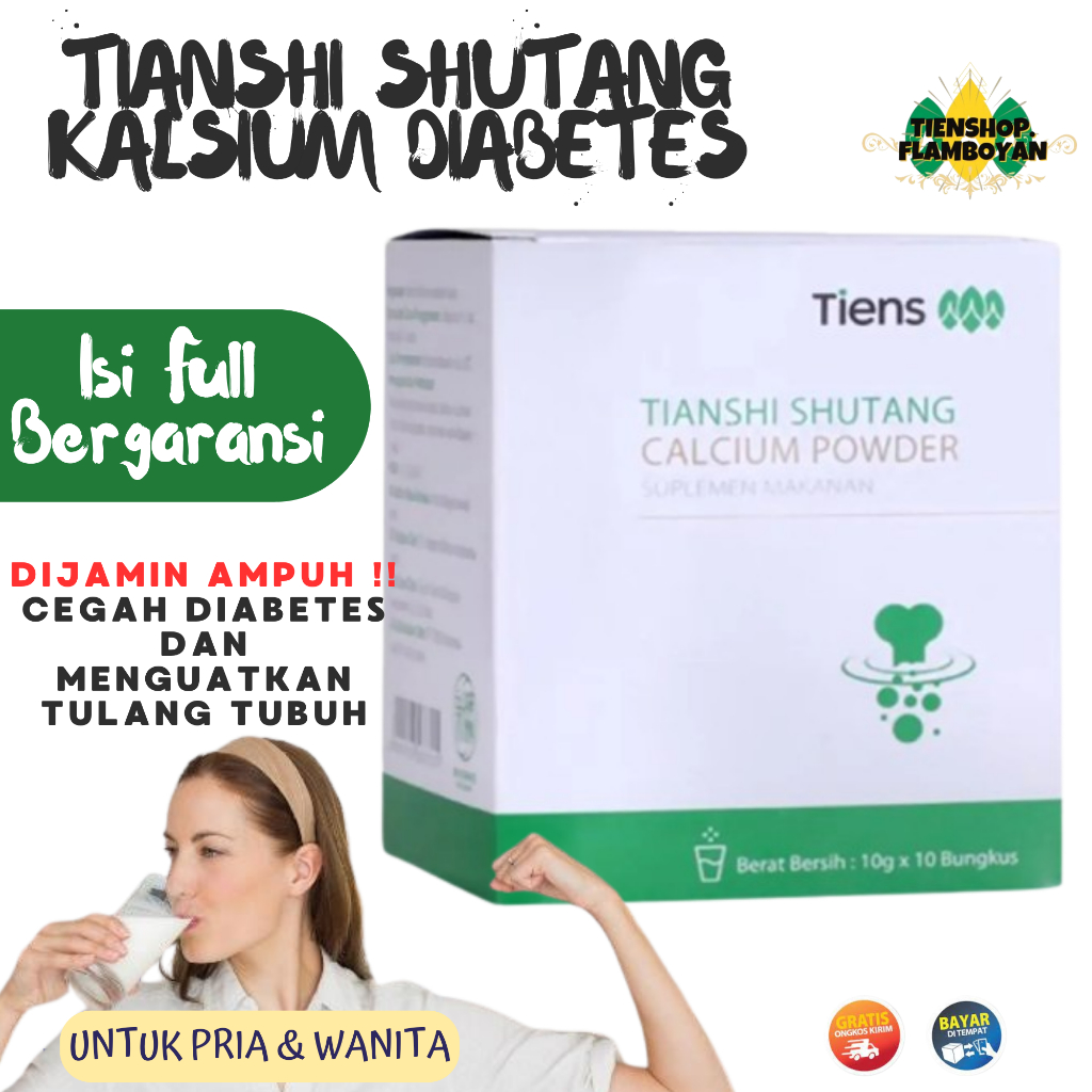 Jual Calcium Powder Shutang Susu Kalsium Penurun Diabetes 1 Box Isi 10 ...