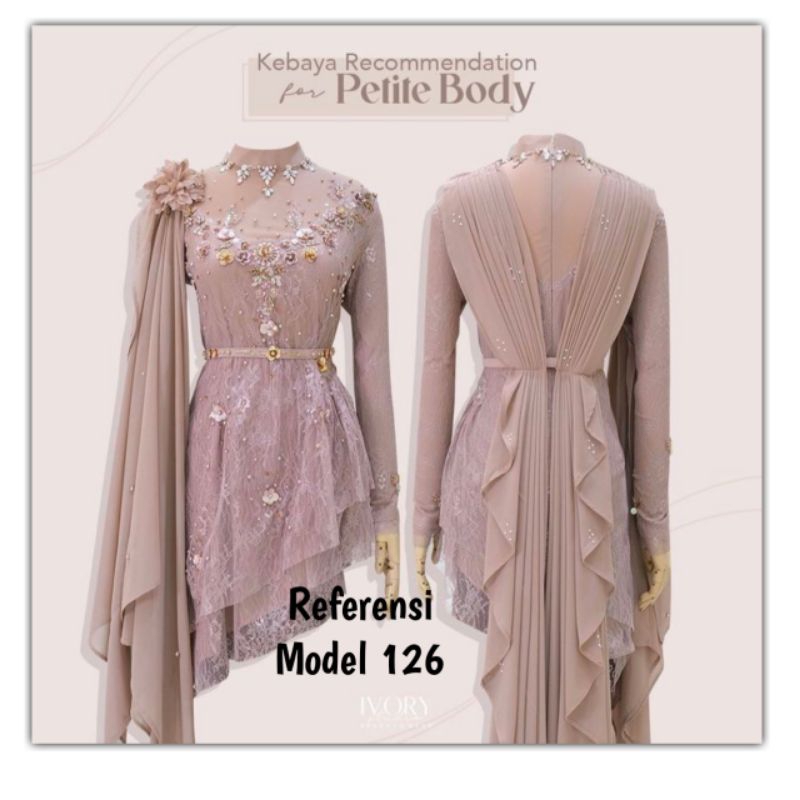Jual selendang kebaya variasi kebaya hiasan kebaya variasi bahu sayap ...