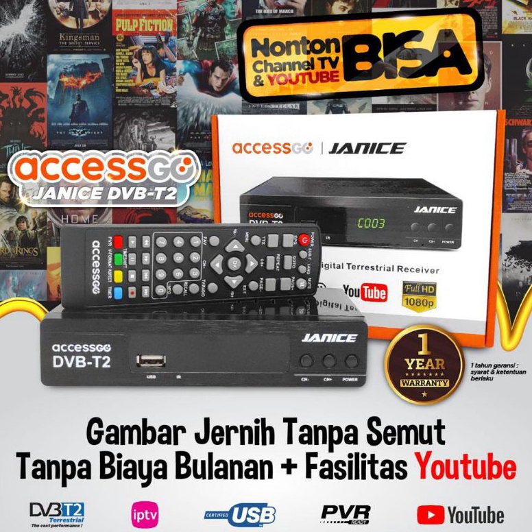 Jual Produk STB Accessgo Set top box tv Digital Janice STB 1U | Shopee ...