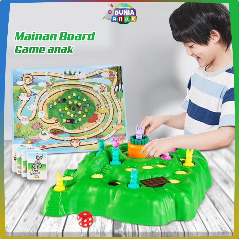 Jual Mainan Board Game Kelinci Hop Anak Multiplayer 3D Action Game ...