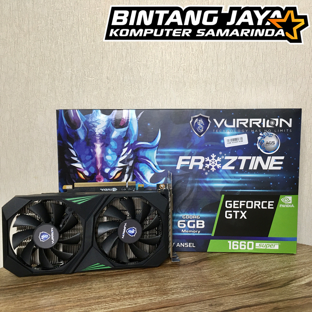 Jual VGA Vurrion NVidia GTX 1660 Super 6GB GDDR6 DVI + HDMI + DP ...