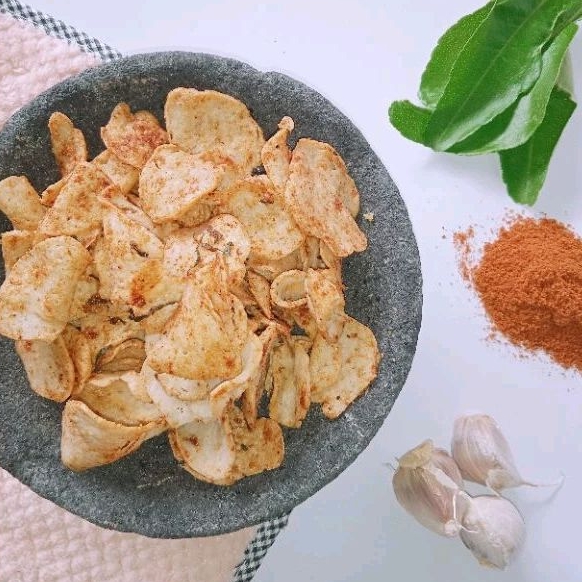 Jual {TERBARU} KERIPIK BASRENG BULAT DAUN JERUK VIRAL /BASRENG 500 GR ...