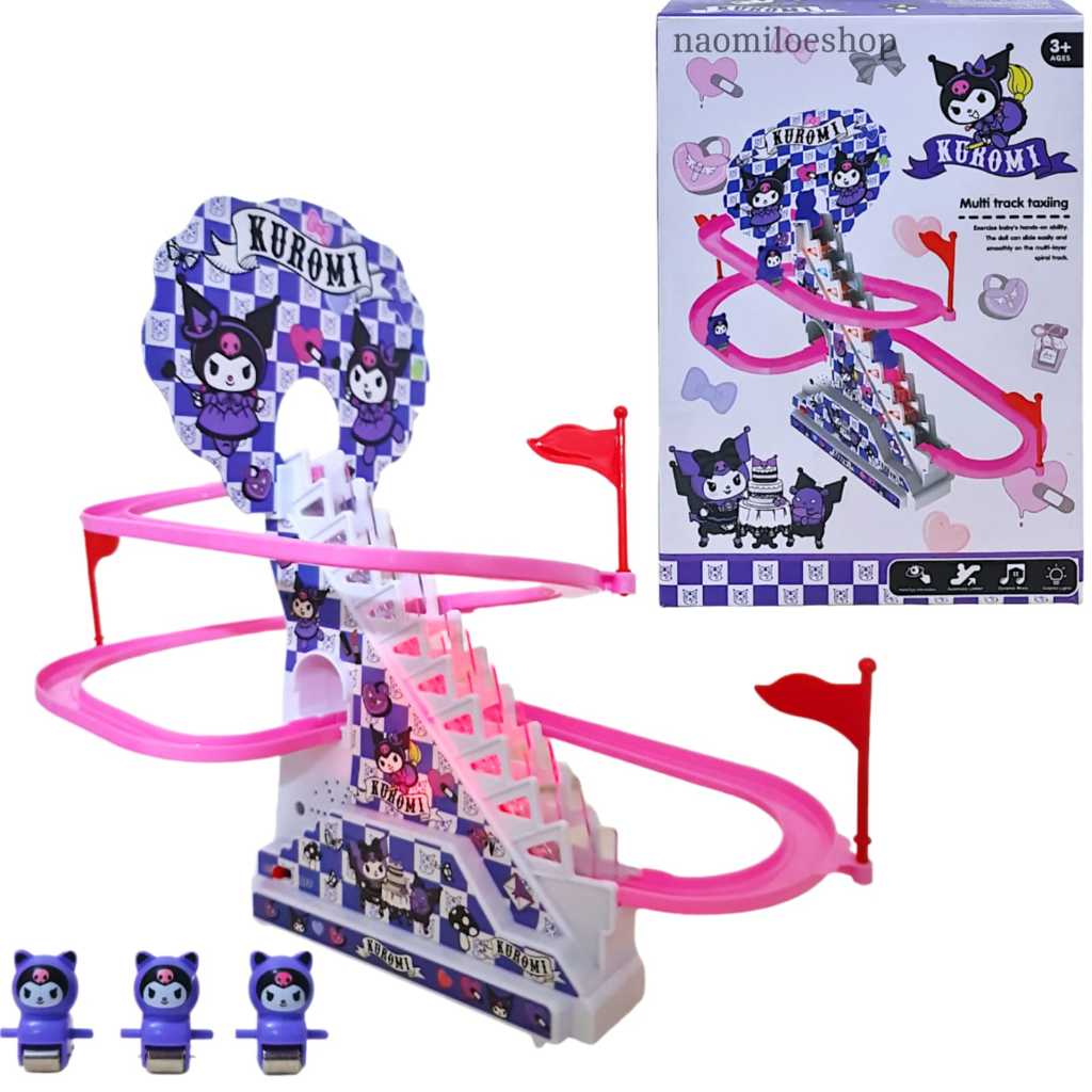 Jual track kuromi naik tangga mainan kuromi perosotan mainan bayi ...