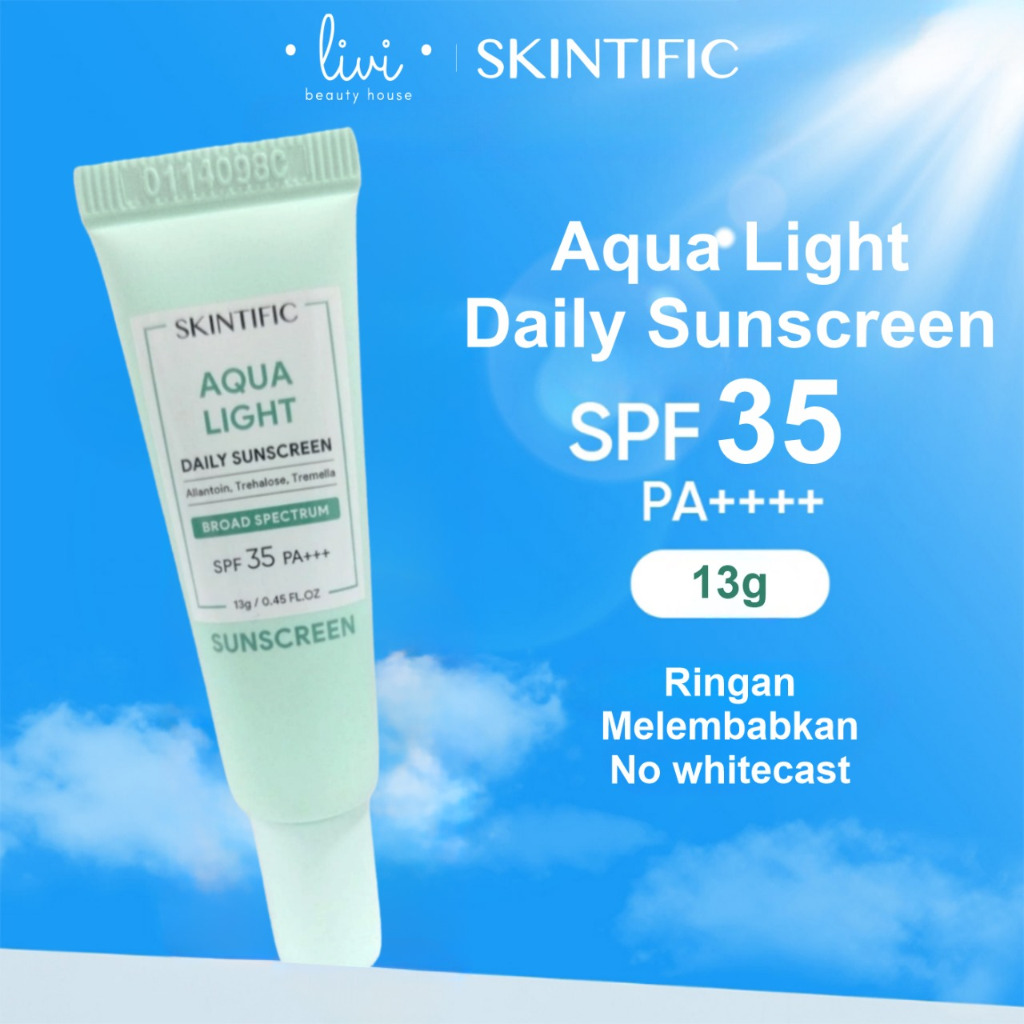 Jual LIVI - SKINTIFIC Aqua Light Daily Sunscreen SPF35 PA+++ 13gr(KECIL ...
