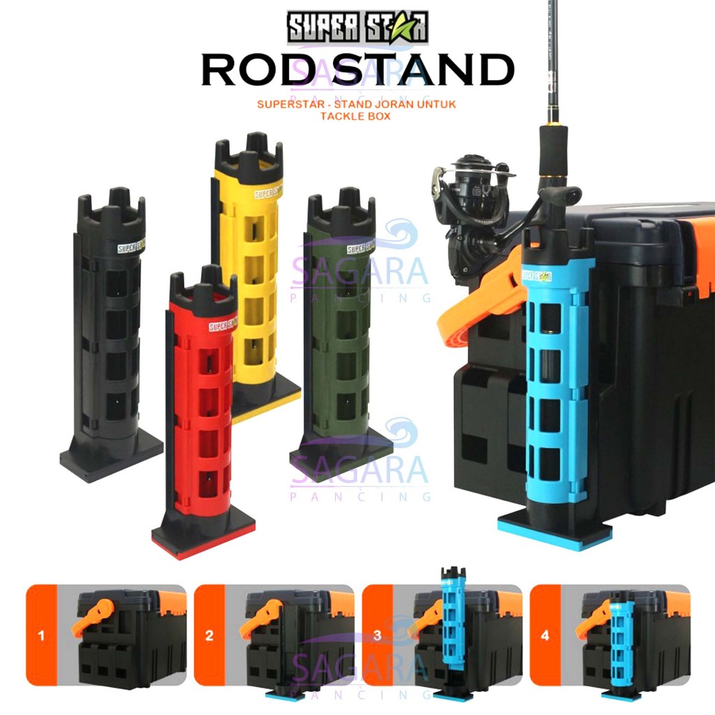 Jual Rod Stand Tackle Box Super Star Tempat Joran Box Pancing | Shopee ...