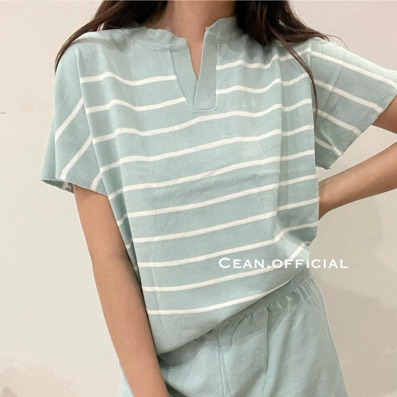 Jual CEAN - Claude One Set - Stripes Knit One Set Wanita - Top and ...