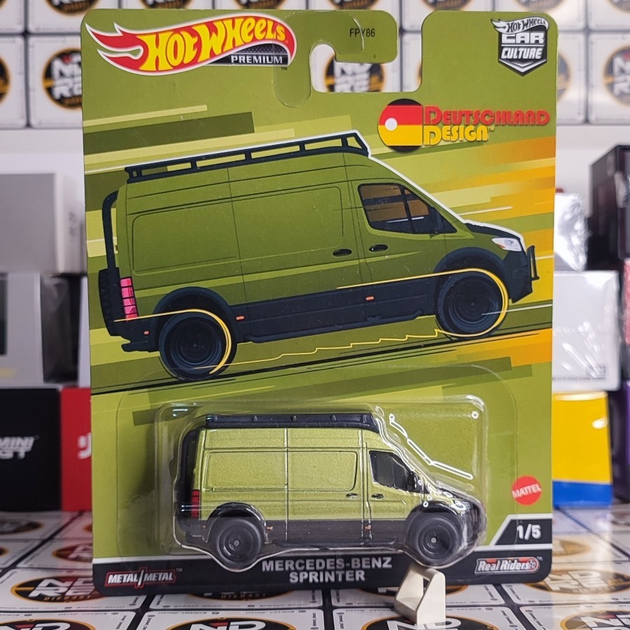Jual Hot Wheels Premium Mercedes Benz Sprinter Green | Shopee Indonesia