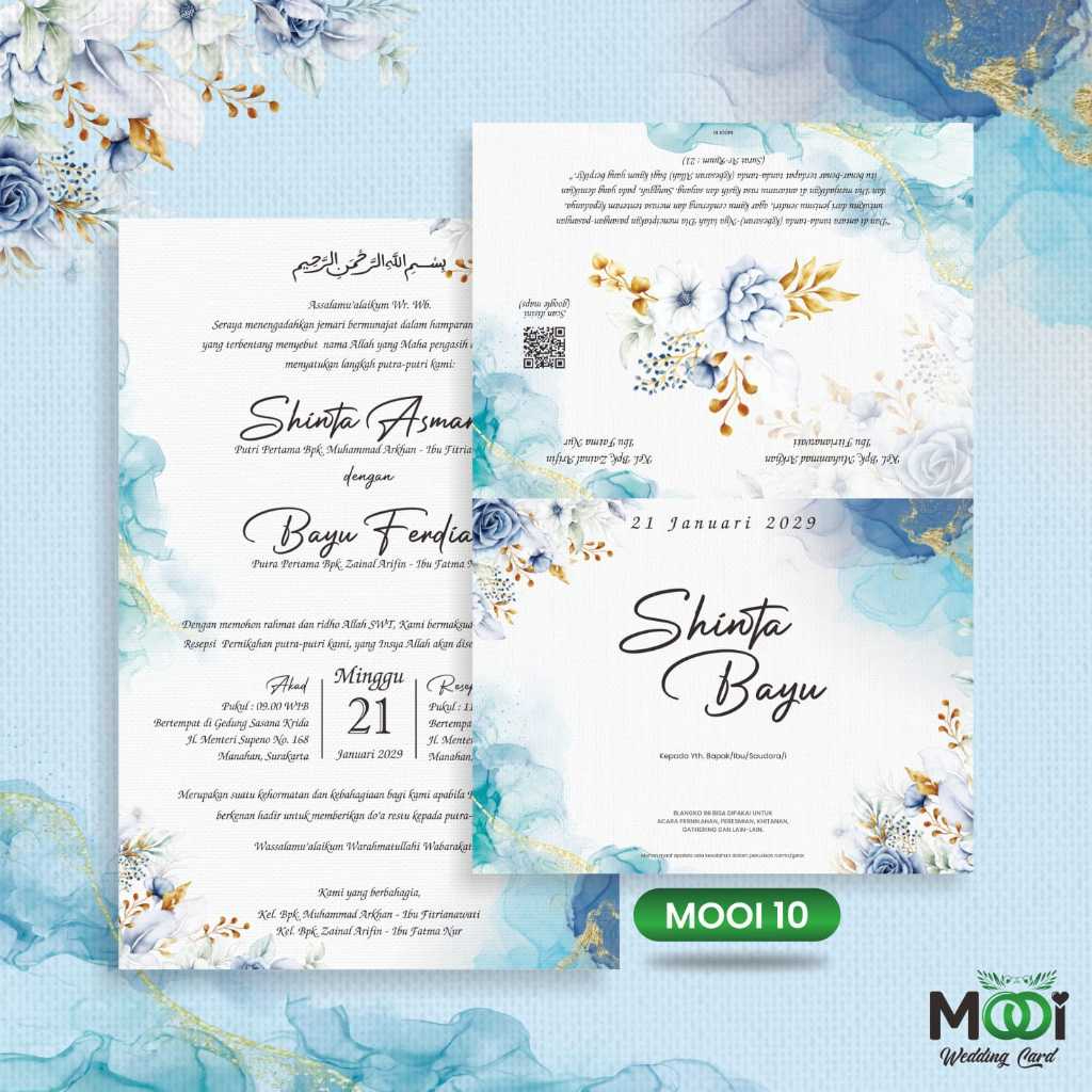 Jual Blangko Undangan Zigna MOOI 10| Blangko Undangan | Kertas Undangan ...