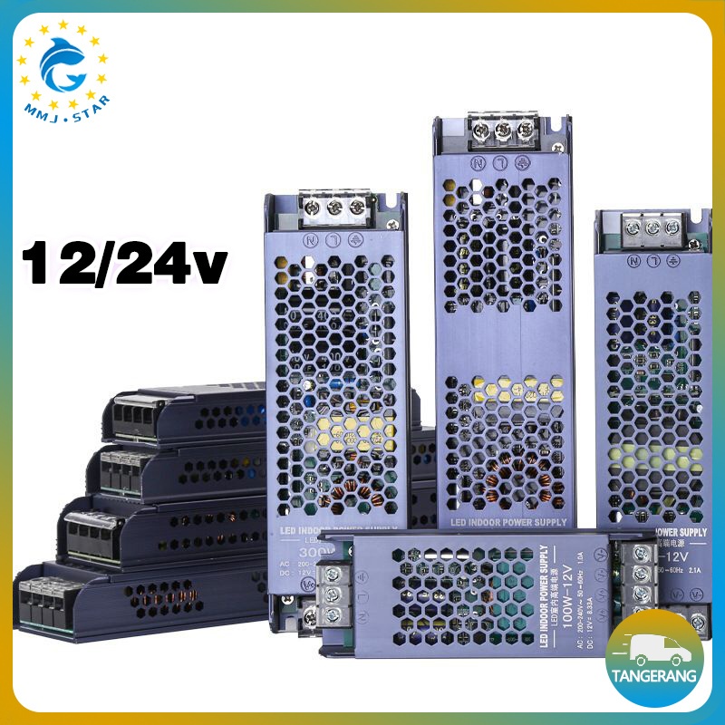 Jual Slim Transformer Power Supply 12V 24V/Power Supply Adaptor ...