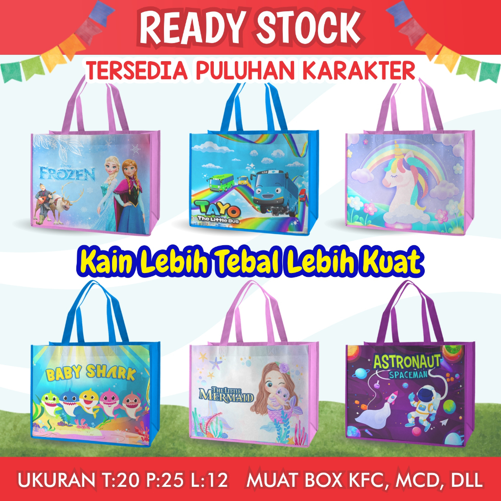 Jual TAS ULTAH TERLARIS/ TAS ULANG TAHUN / TAS READY STOK GOODIE BAG ...